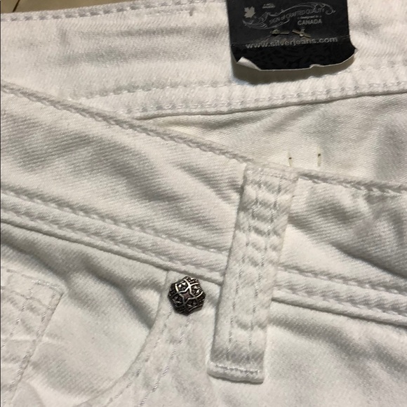 Silver Jeans | Pants & Jumpsuits | Silver Jeans White Capris | Poshmark
